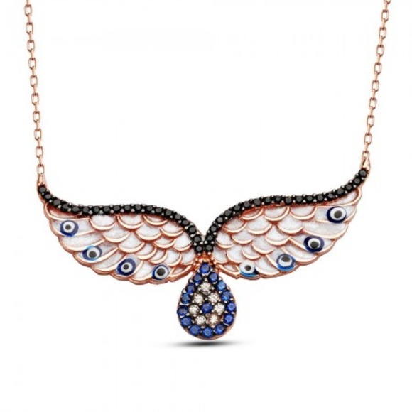 sky jewelers | Jewelry | 925 Silver Greek Evil Eye Women Necklace ...